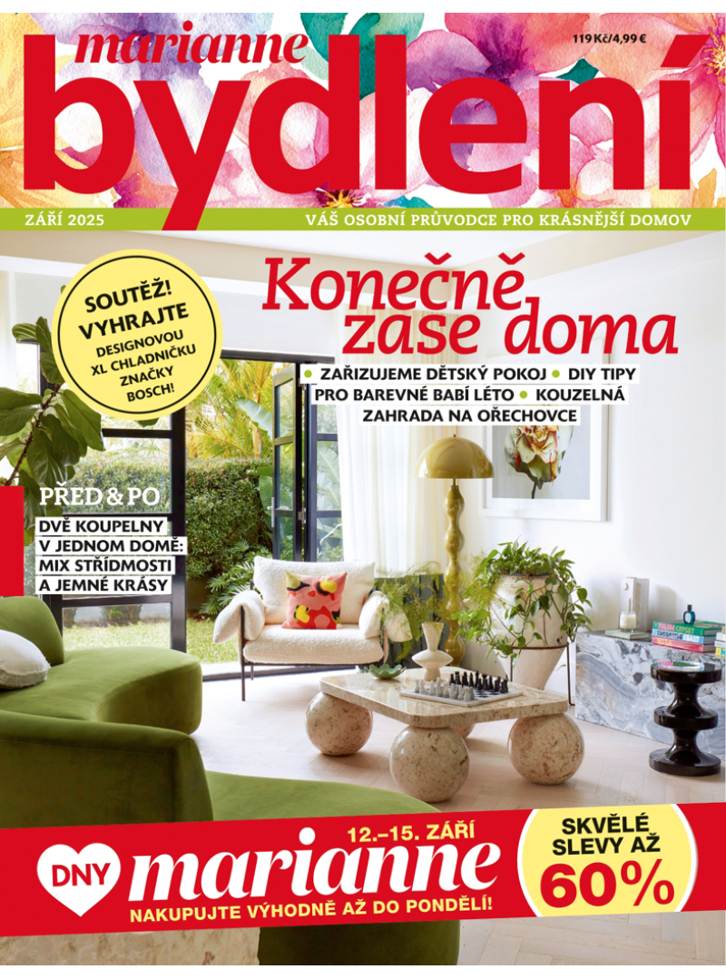 MARIANNE BYDLENÍ 9/2025 + kuponová knížka Dny Marianne